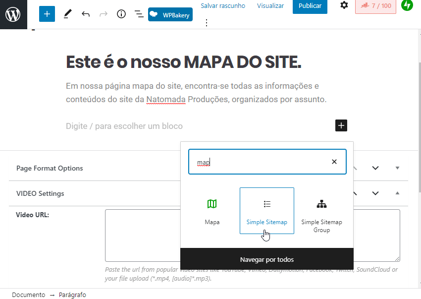 Como adicionar um mapa do site HTML no WordPress - Império WordPress